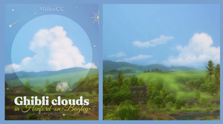 Ghibli Clouds by Miiko | Українське Sims-ком'юніті