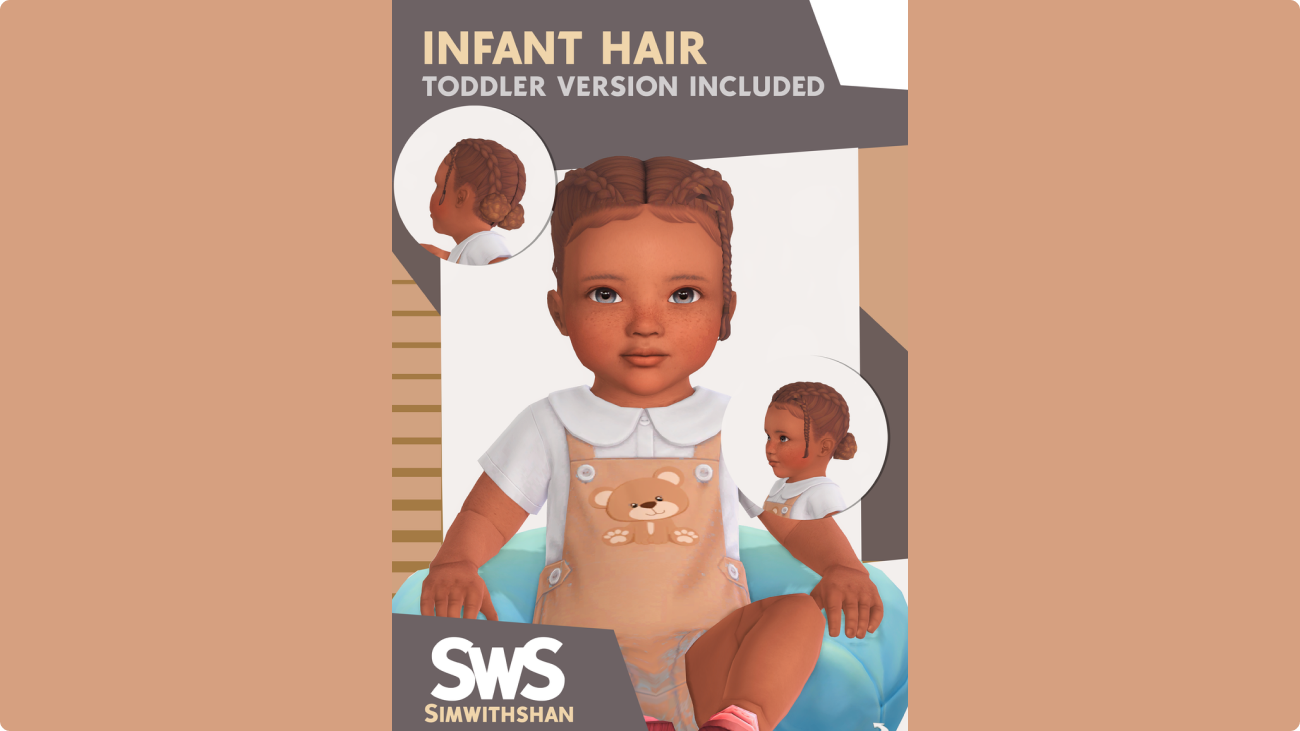 Infant Hair Mya by SimwithShan | Українське Sims-ком'юніті