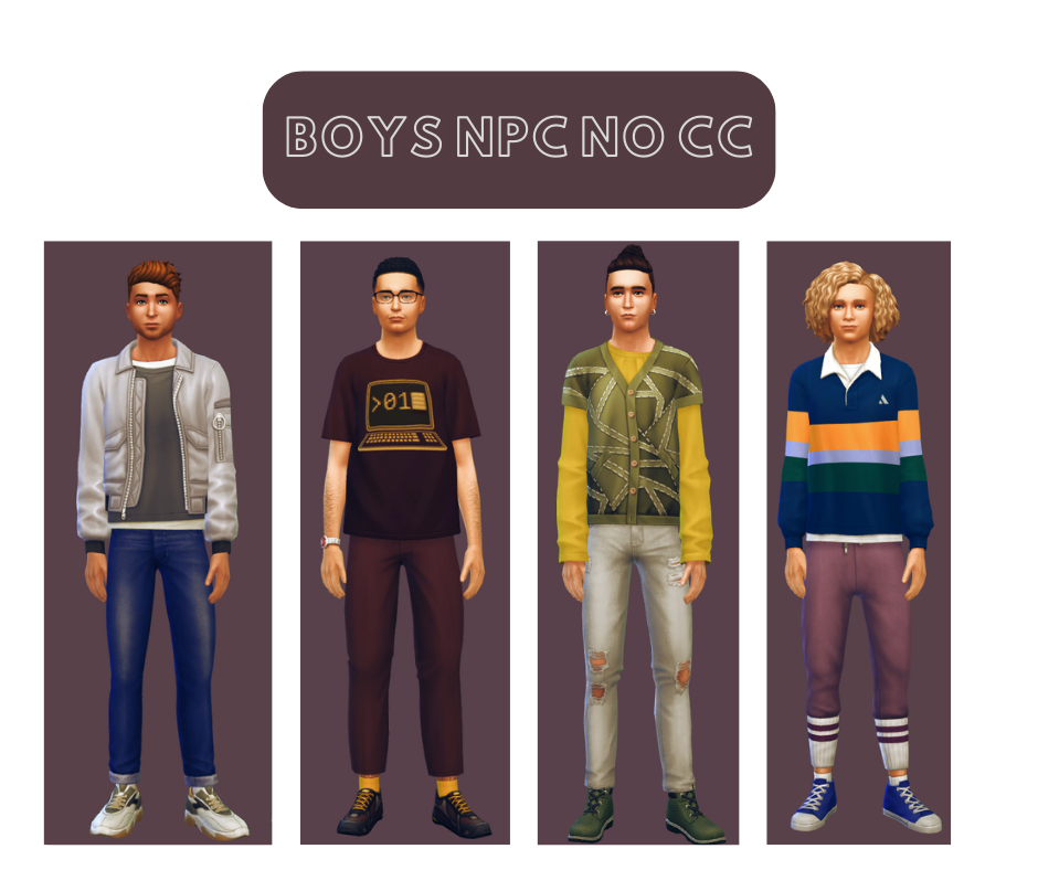 boys (teenages NPC) | Українське Sims-ком'юніті