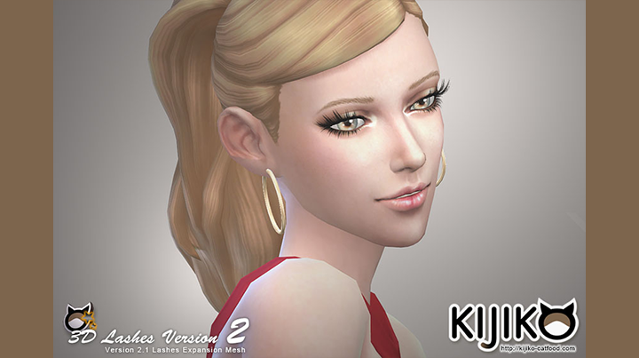 3D Lashes Version2 by Kijiko | Українське Sims-ком'юніті