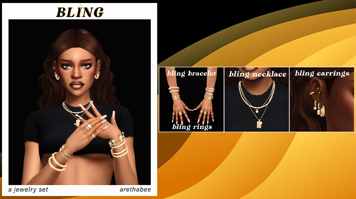 Bling Jewelry Set by Arethabee | Українське Sims-ком'юніті