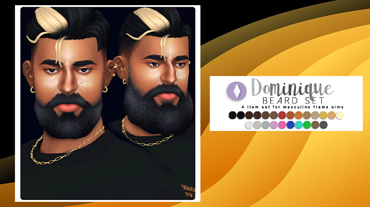 Dominique Beard Set by Nucrests | Українське Sims-ком'юніті