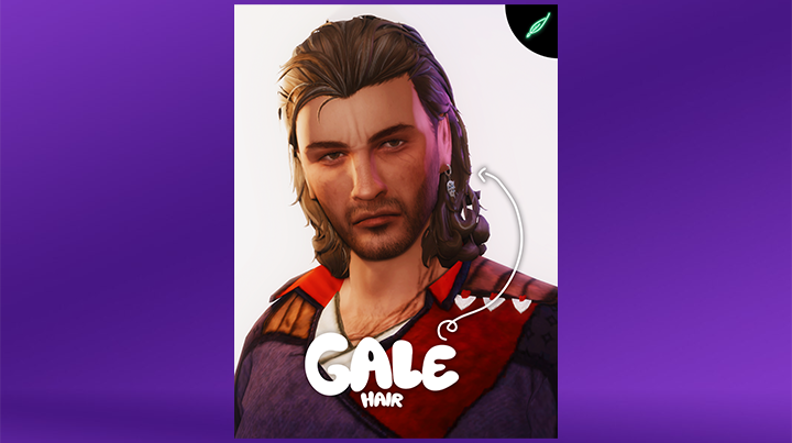 Gale Hair by ThatOneGreenLeaf | Українське Sims-ком'юніті