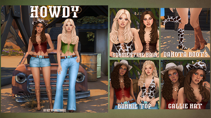 Howdy Set by Arethabee | Українське Sims-ком'юніті
