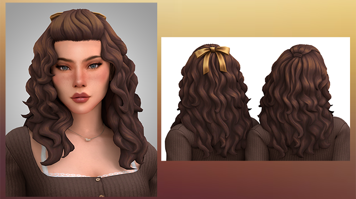 Rachel Hair by Aladdin | Українське Sims-ком'юніті