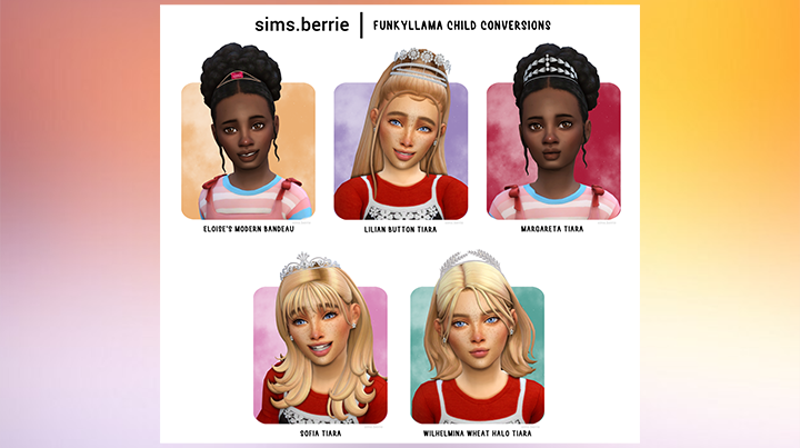 Tiara Child Conversions by Sims.berrie | Українське Sims-ком'юніті
