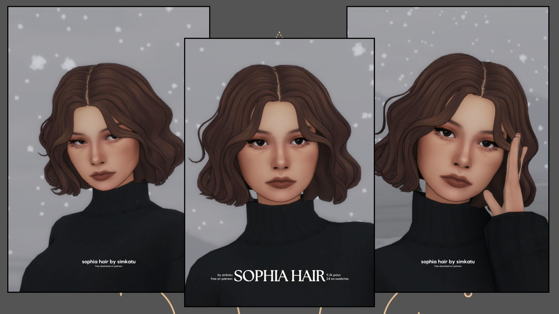 sophia hair by simkatu | Українське Sims-ком'юніті