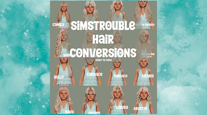 Simstrouble Hair Conversions by Chewybutterfly | Українське Sims-ком'юніті